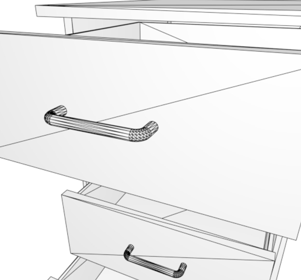3D Simple Desk Model - TurboSquid 1602631