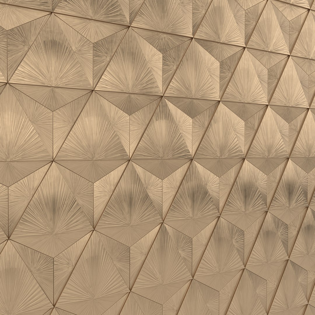 3D Gold 3D Panels Collection Model - TurboSquid 2103208
