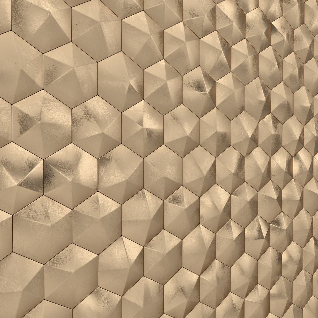 3D Gold 3D Panels Collection Model - TurboSquid 2103208