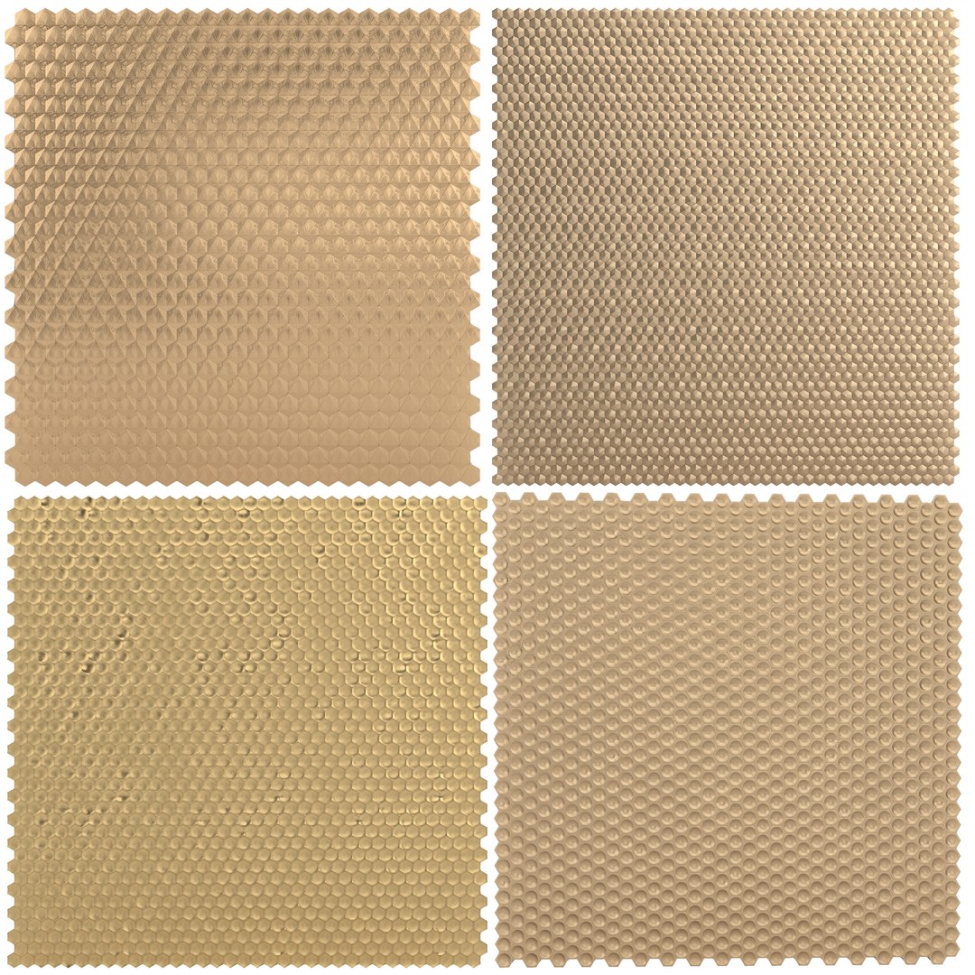 3D Gold 3D Panels Collection Model - TurboSquid 2103208