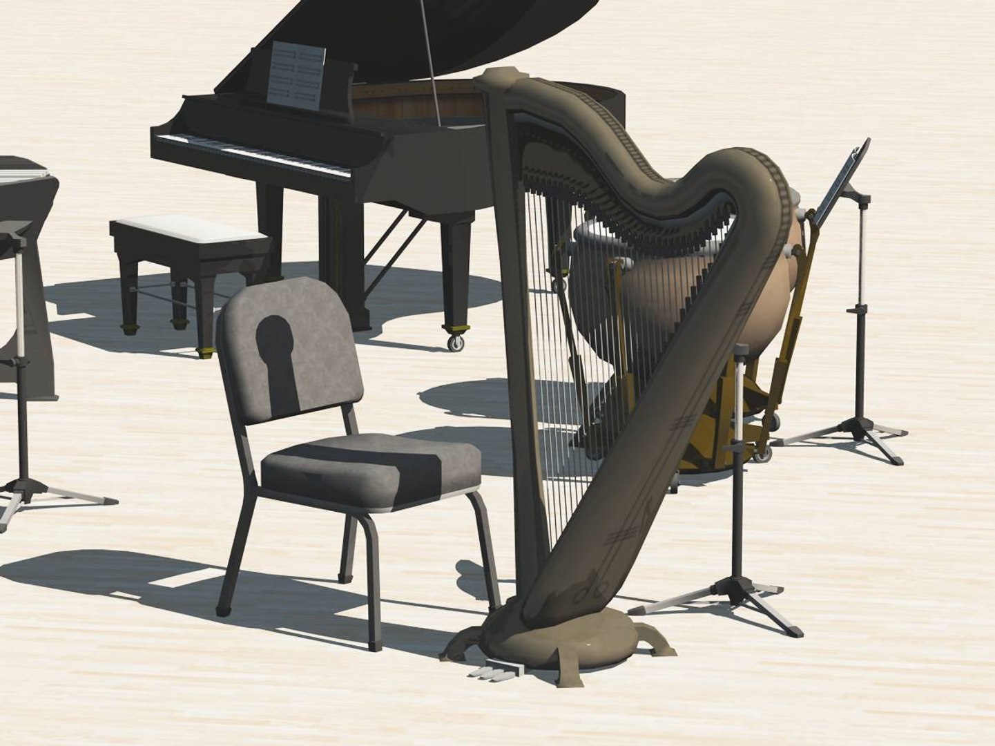 3D Music Instruments - TurboSquid 1293784