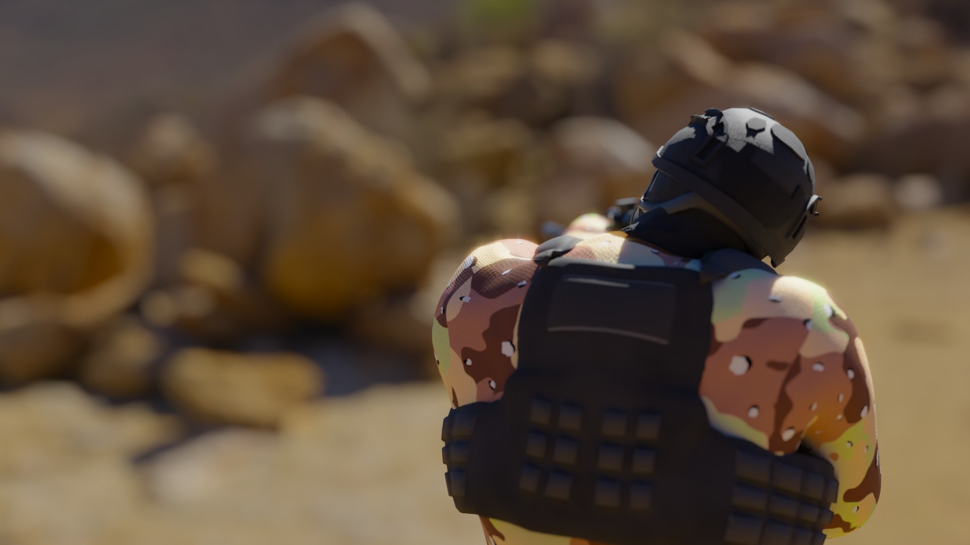 MICH Low Cut Ballistic Helmet 3D Model - TurboSquid 2129962