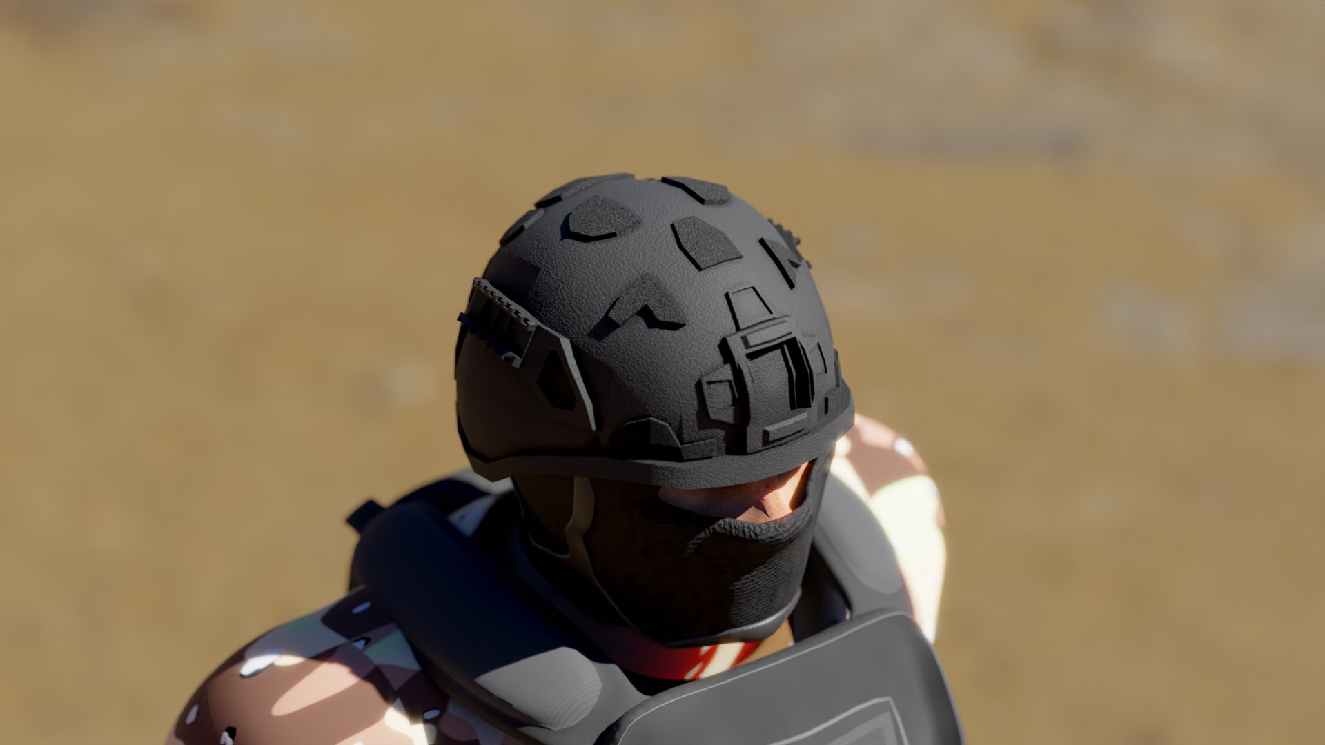 MICH Low Cut Ballistic Helmet 3D Model - TurboSquid 2129962