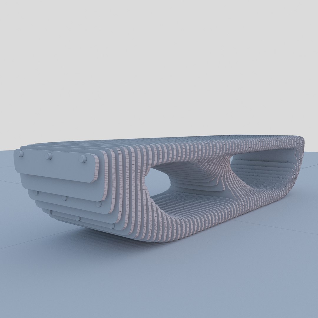 Parametric Bench 3D Model - TurboSquid 1404431
