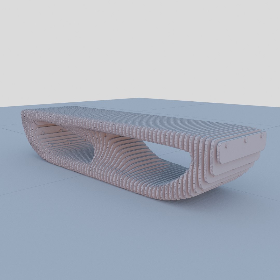 Parametric Bench 3D Model - TurboSquid 1404431
