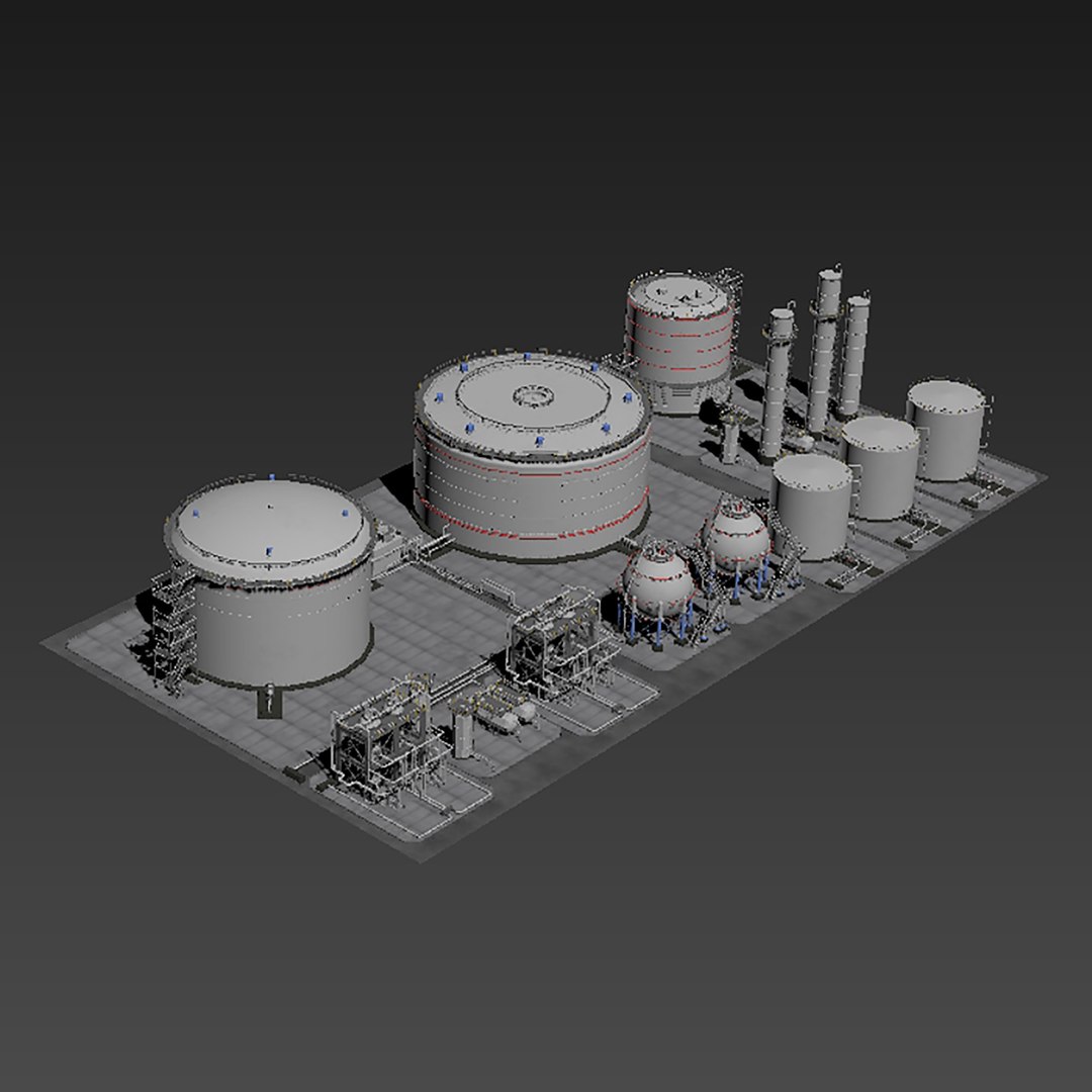 Oil Base N1 3D Model - TurboSquid 2329280