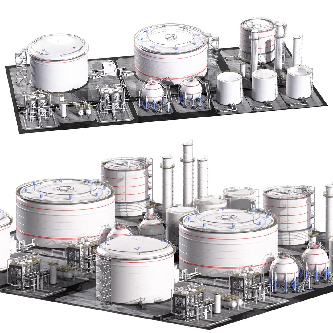 Oil Base N1 3D Model - TurboSquid 2329280