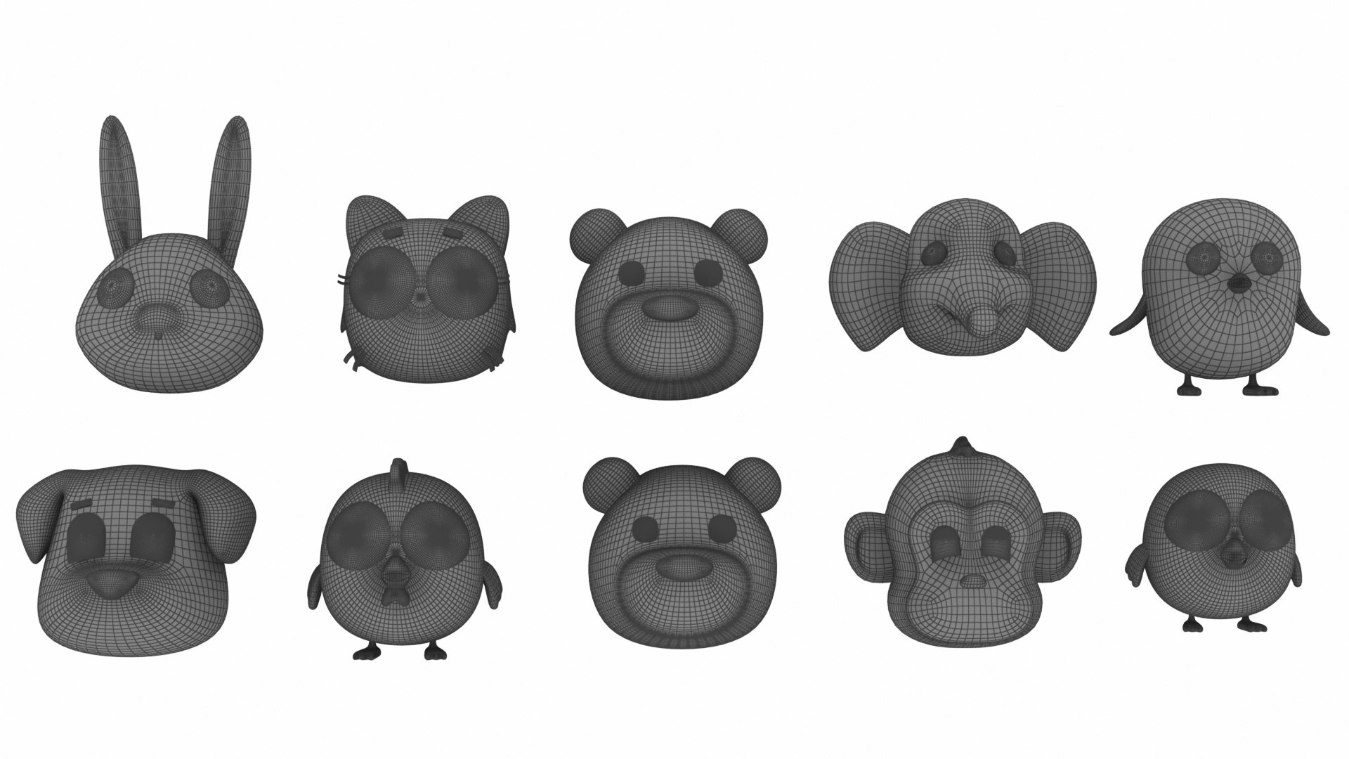 3D Model Cartoon Animal Icon - TurboSquid 2286090