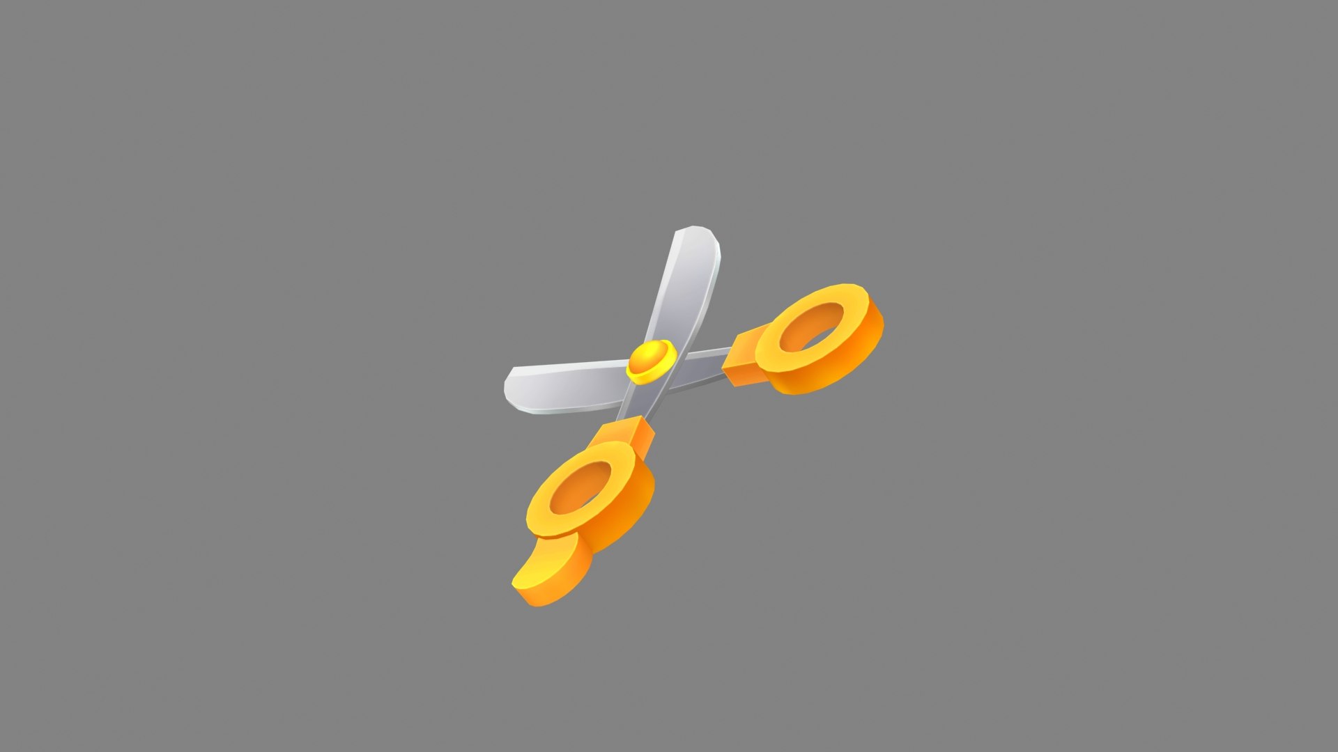 3D Model Cartoon Scissors Low-poly 3D Model - TurboSquid 1961570