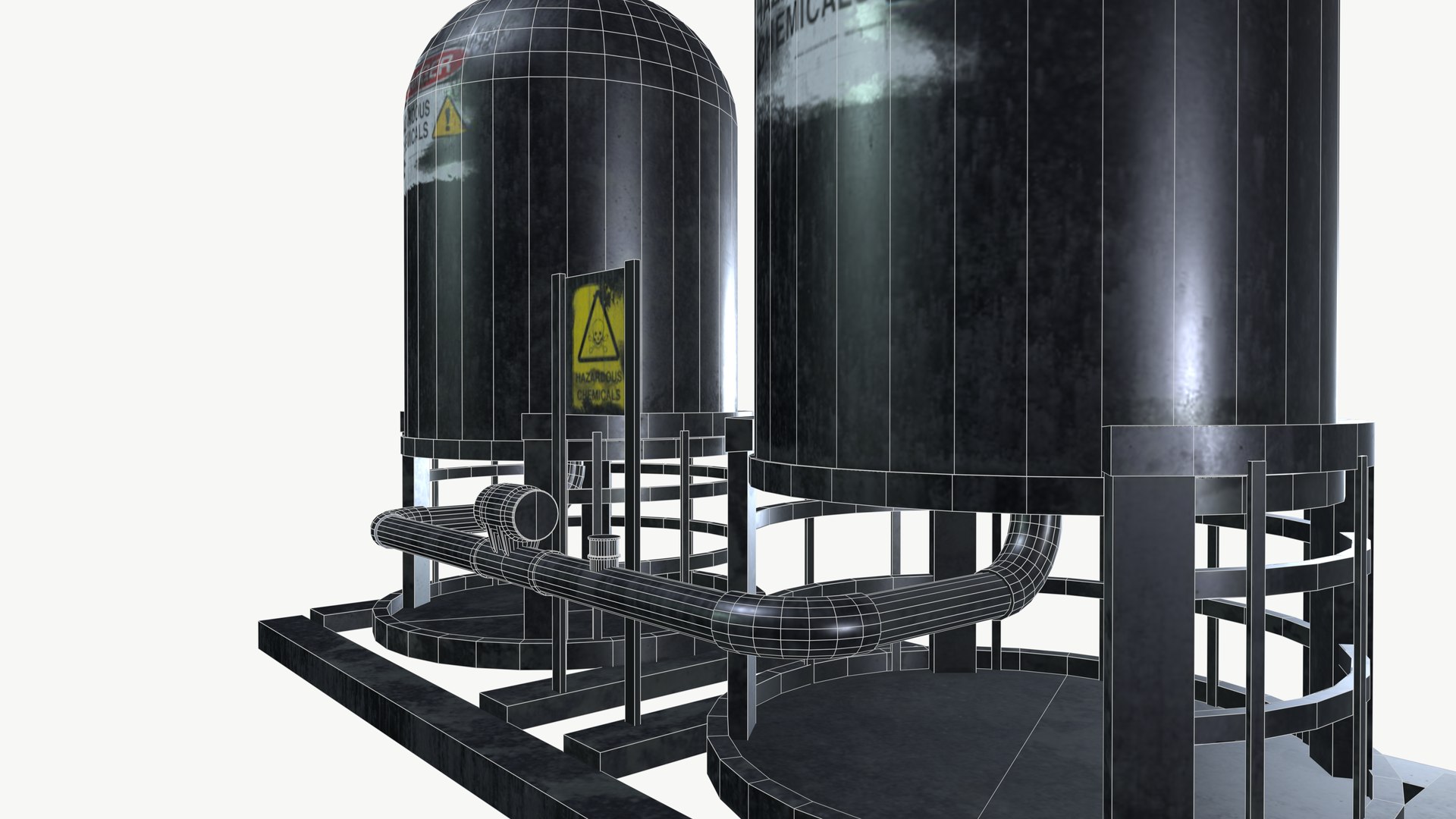 Chemical Tank 3D Model - TurboSquid 2303324