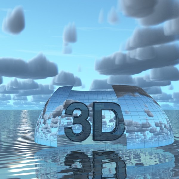 3d sky clouds model