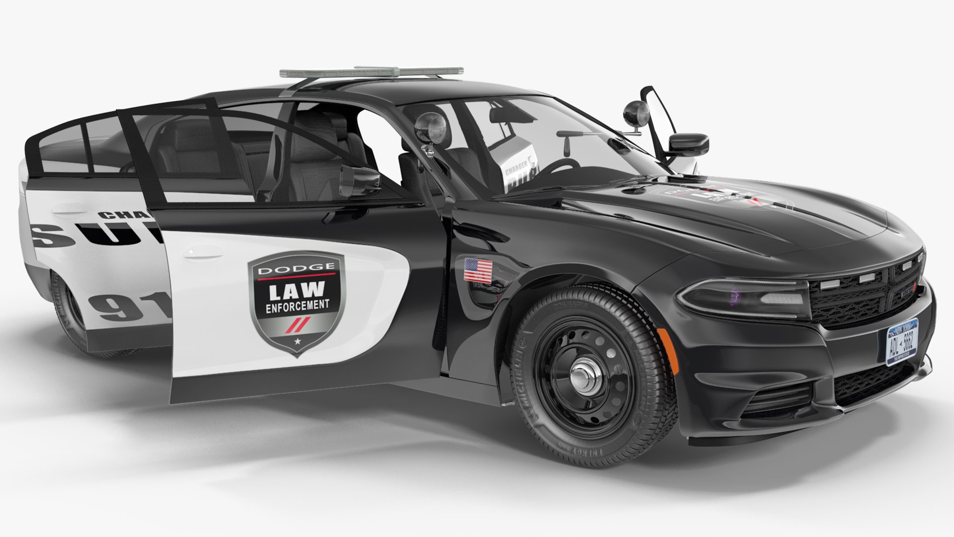 Dodge Charger Pursuit Police Car 2015 model - TurboSquid 2130651