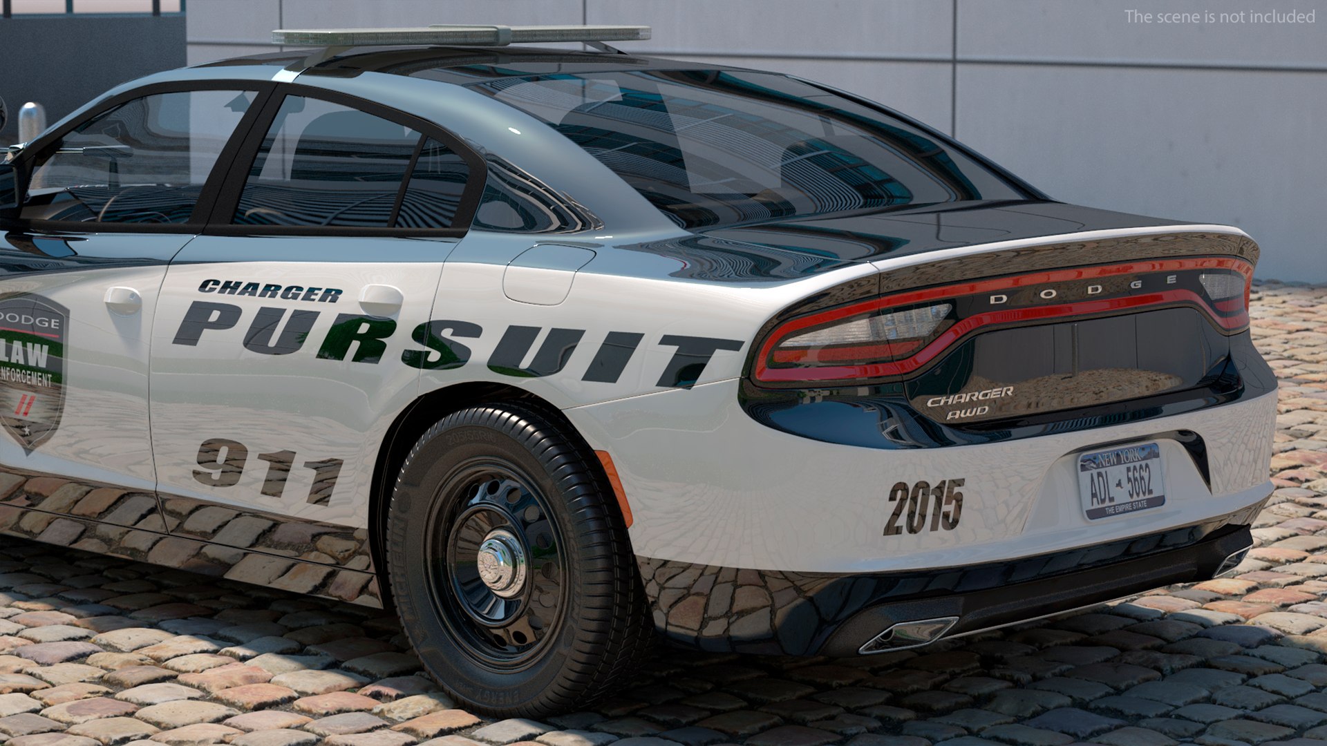 Dodge Charger Pursuit Police Car 2015 model - TurboSquid 2130651