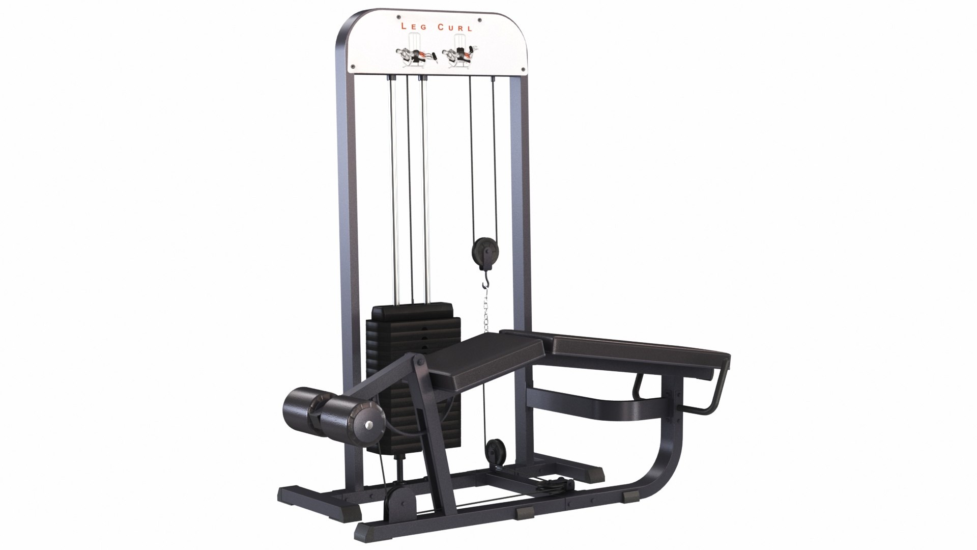 GYM Leg Curl Machine 3D Model - TurboSquid 1927914