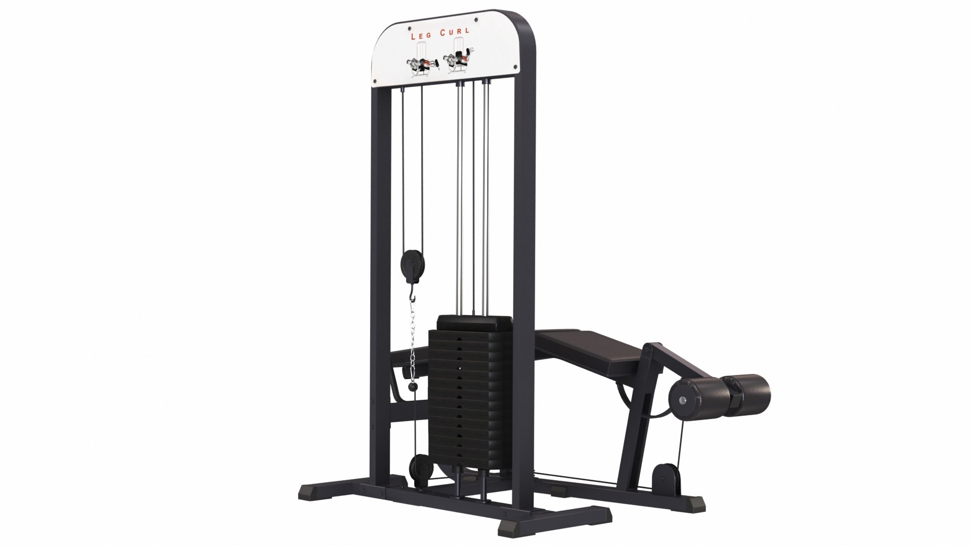 GYM Leg Curl Machine 3D Model - TurboSquid 1927914