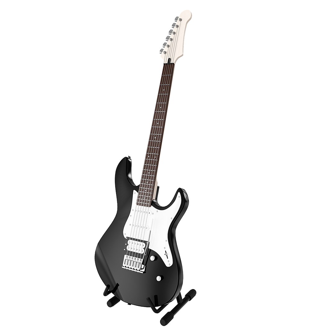 3D Model Electric Guitar Yamaha Pacifica 012 BLENDER 3D Model Cycles ...