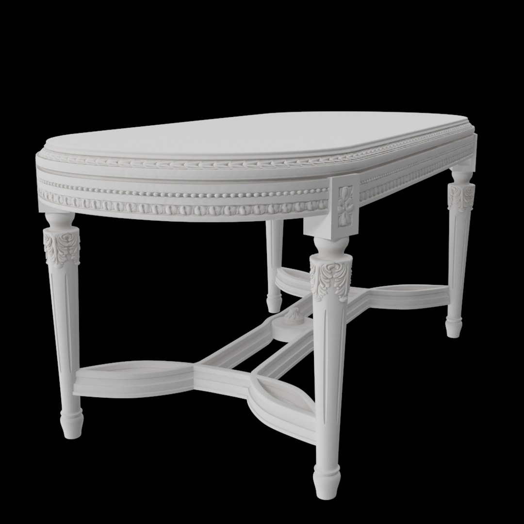 Classical Coffee Table 3d Model