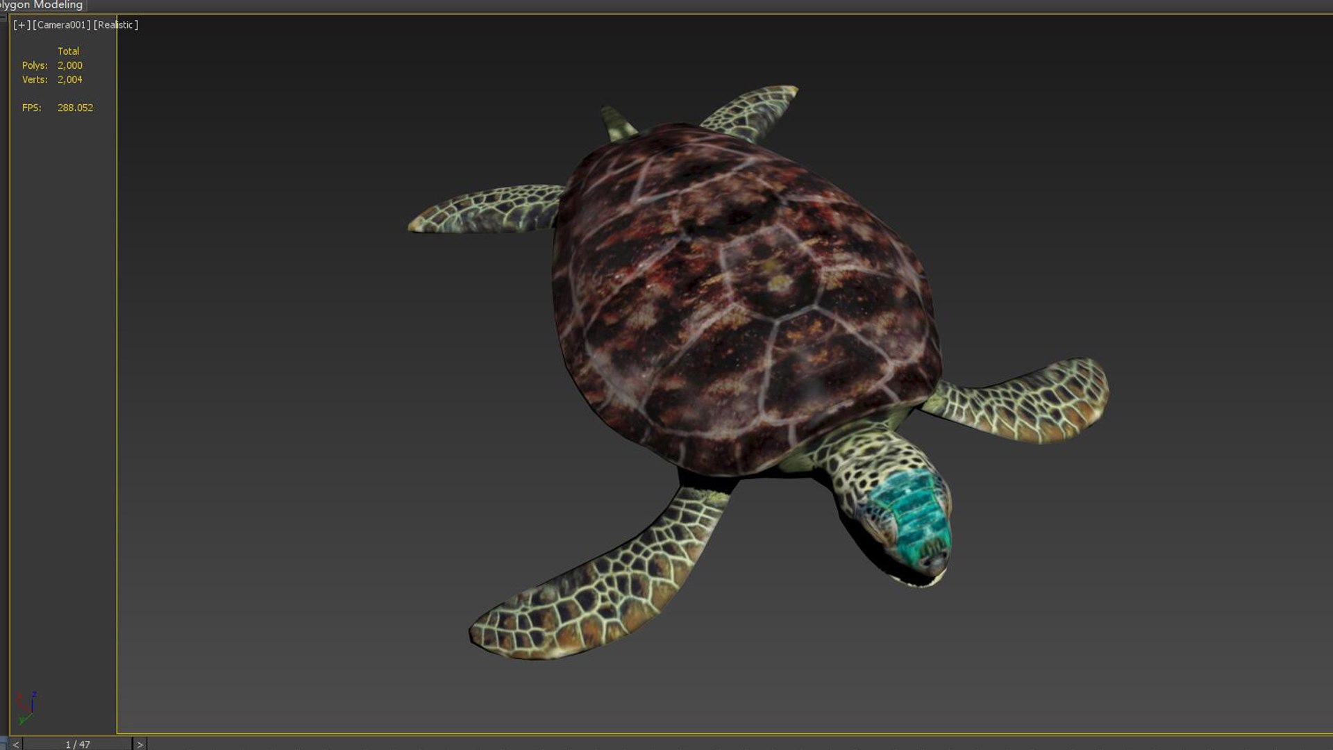 3D Green Sea Turtle Sea Green Pacific Asian Tropical Model - TurboSquid ...