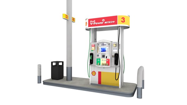 3d realistic fuel dispenser