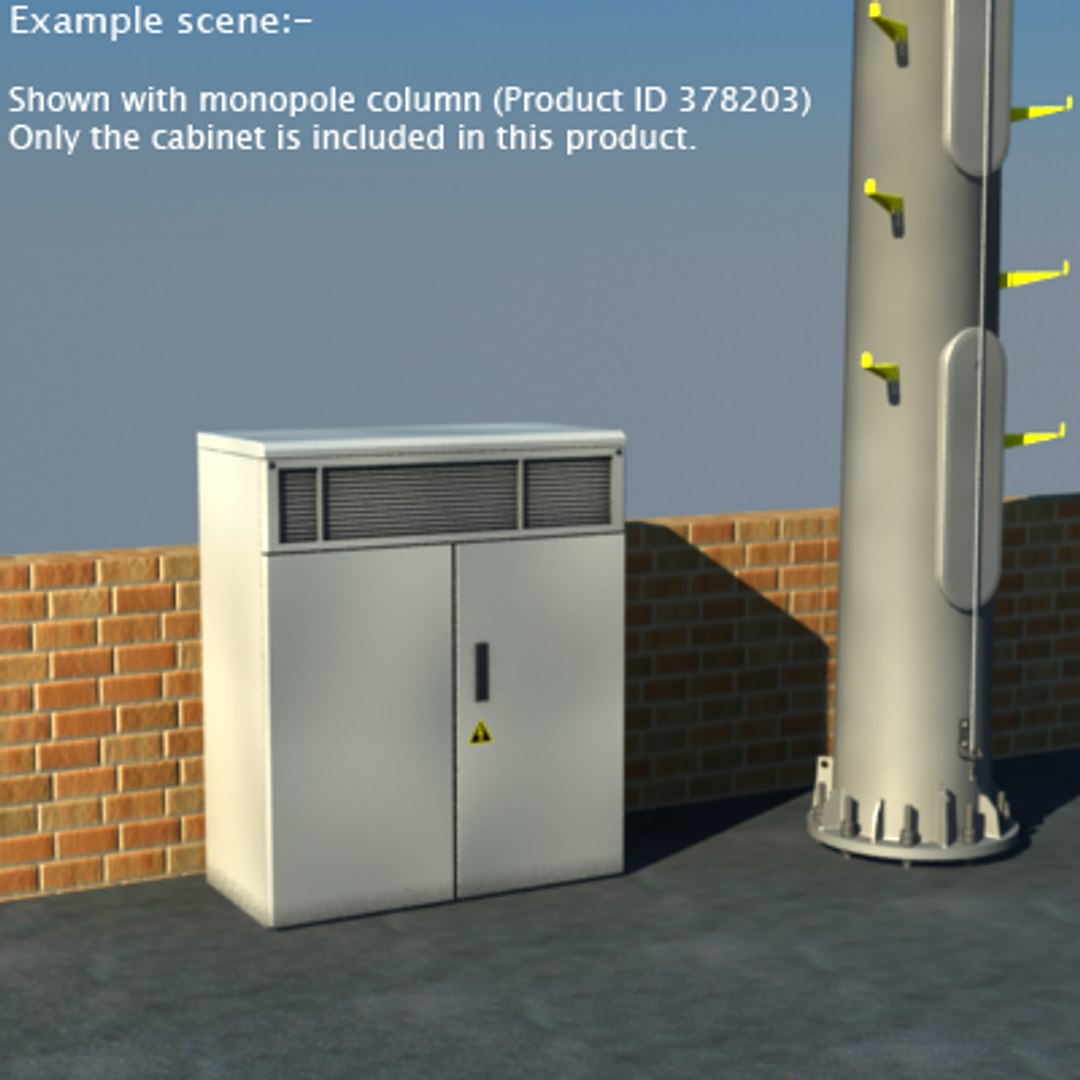 3d Cellular Bts Cabinet Streetside