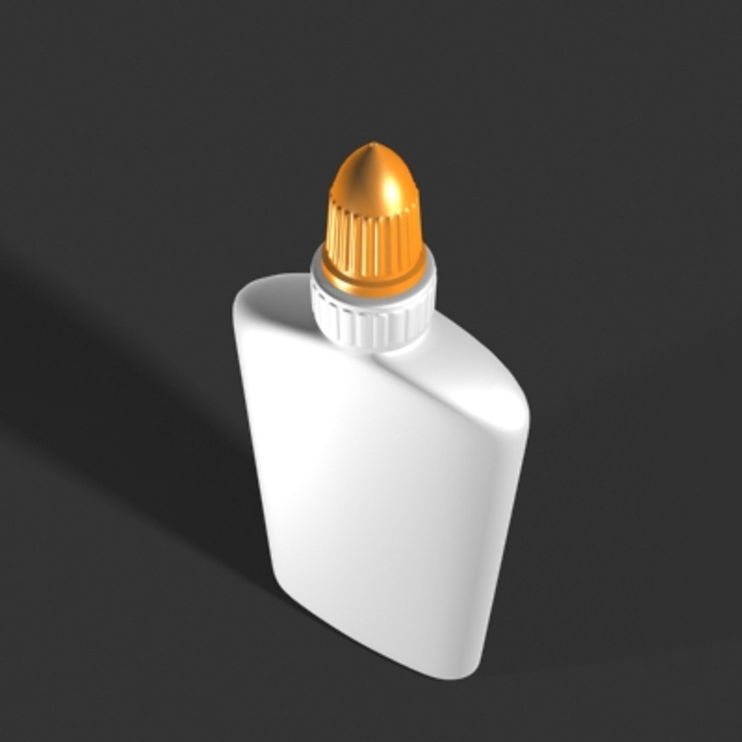 3d model glue bottle