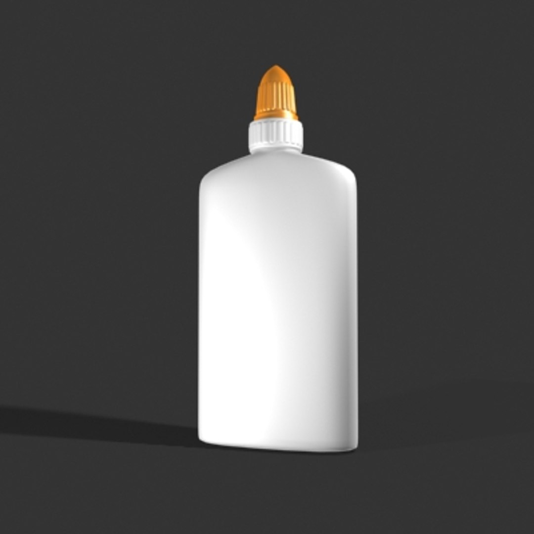 3d model glue bottle