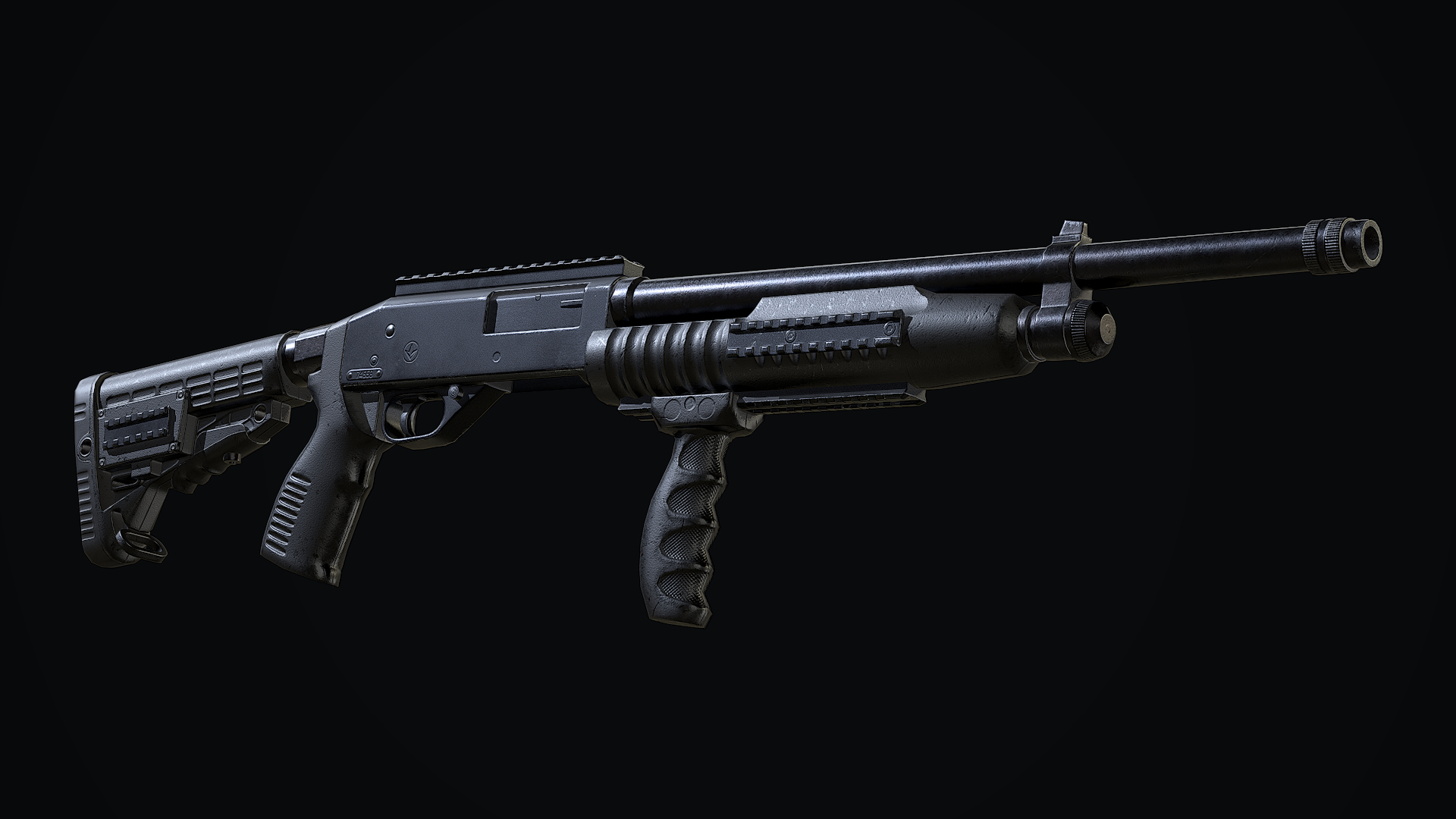 3D gun fort 500 model - TurboSquid 1693298