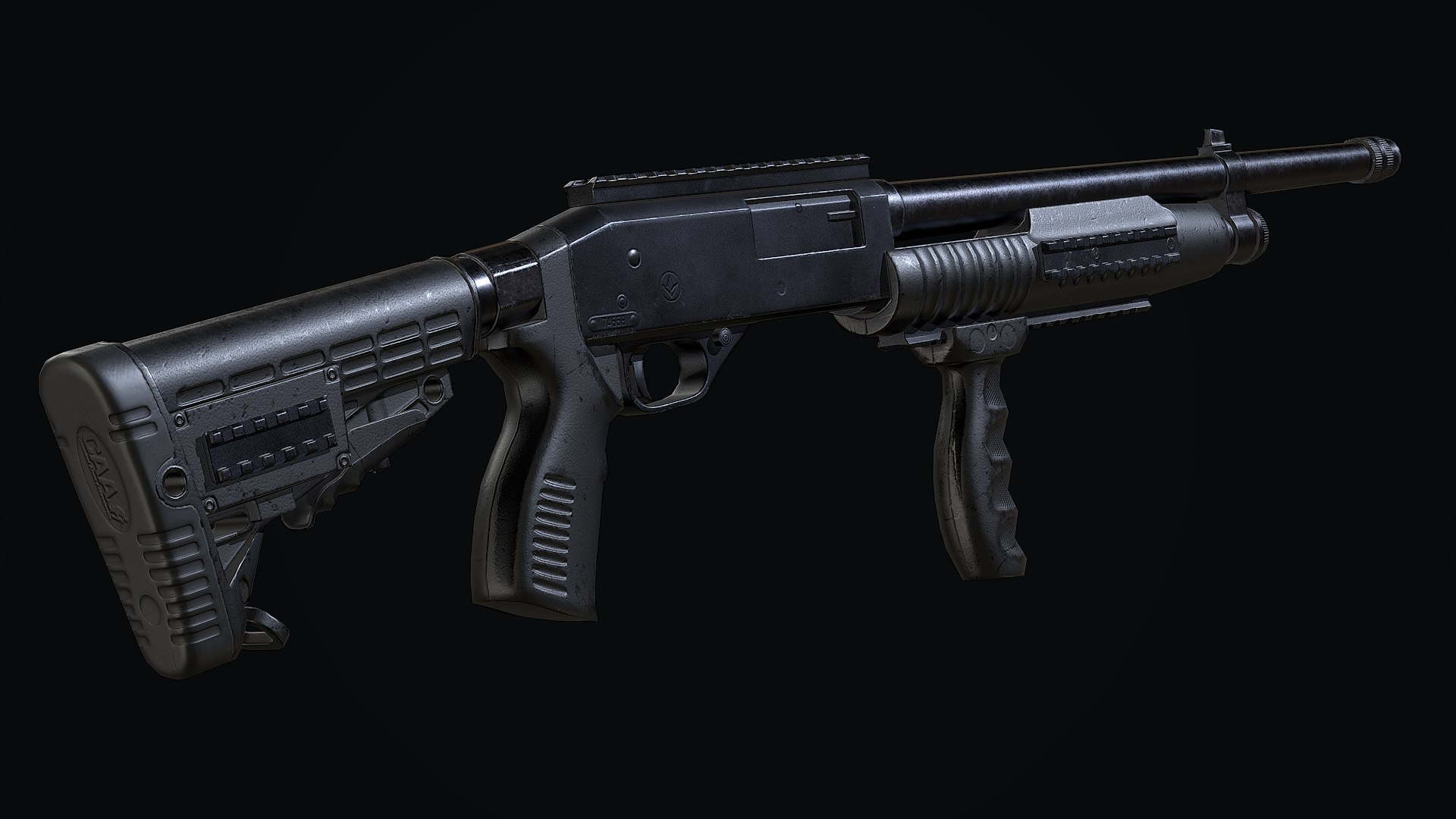 3D Gun Fort 500 Model - TurboSquid 1693298