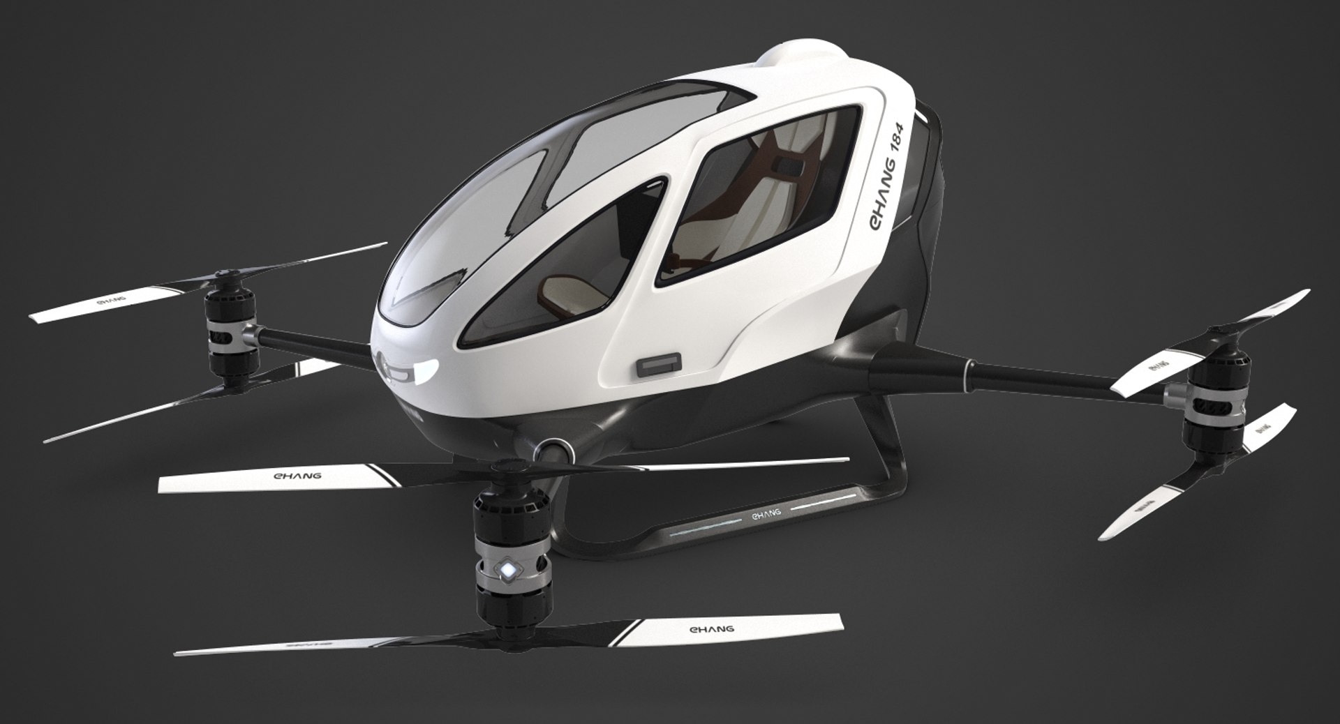 3D Passanger Dron Ehang 184 Model TurboSquid 1216565