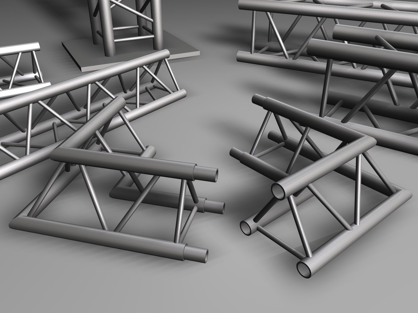stage elements 3d model
