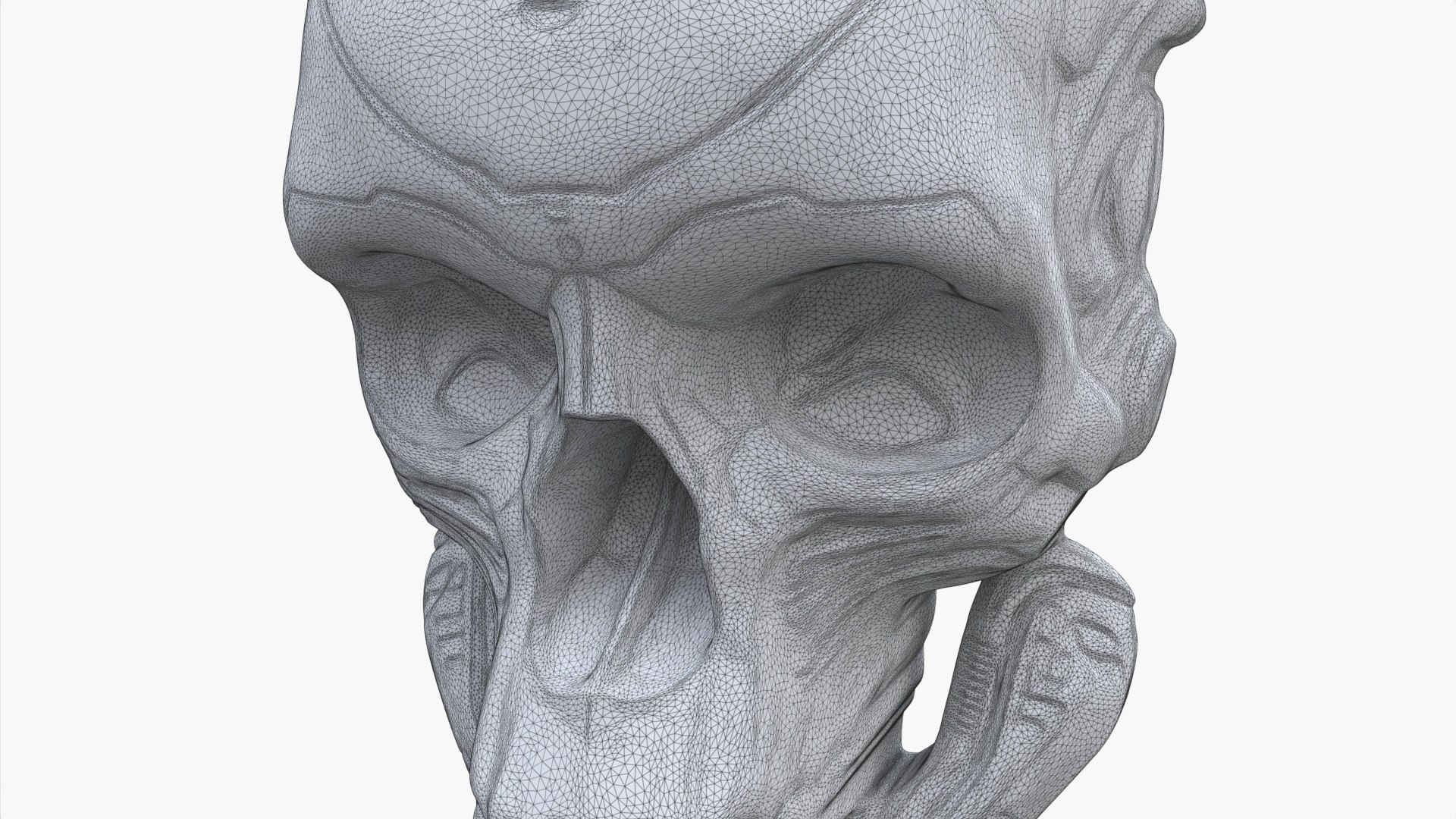 3D Industrial Skull Relief 3 - TurboSquid 2207828
