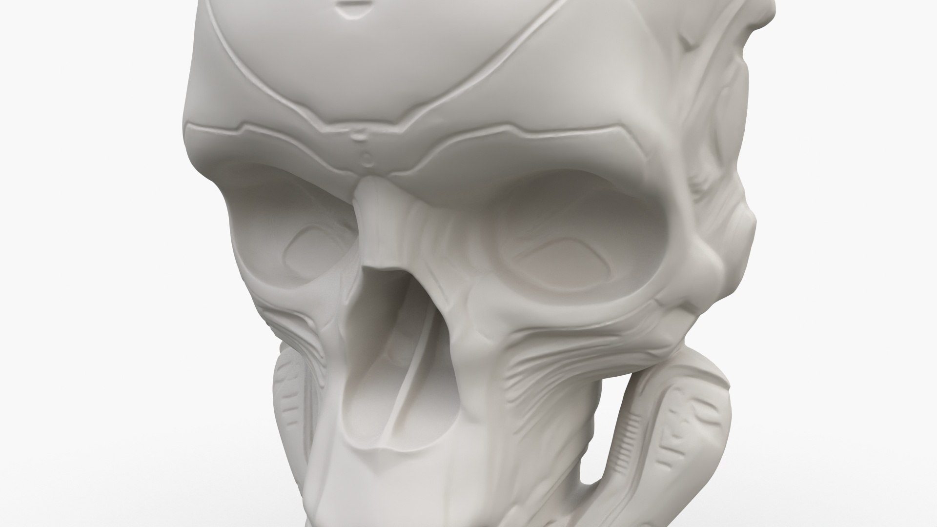3D Industrial Skull Relief 3 - TurboSquid 2207828
