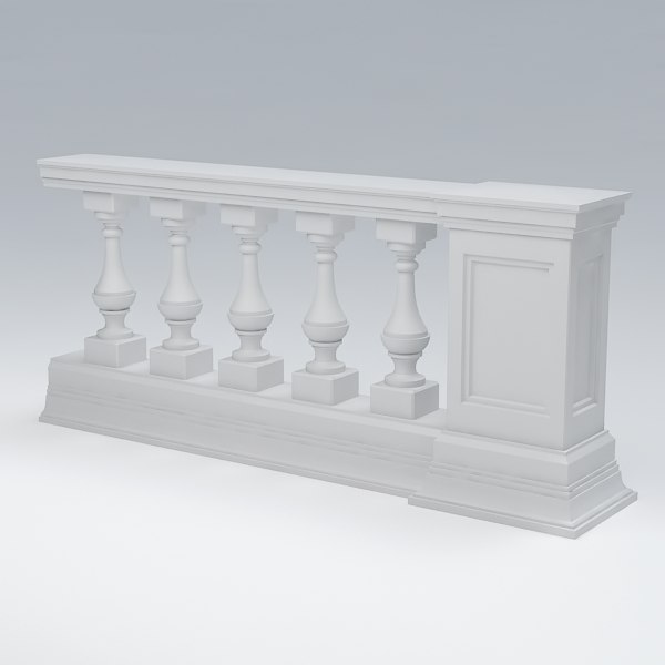 Balustrade 3D Models for Download | TurboSquid