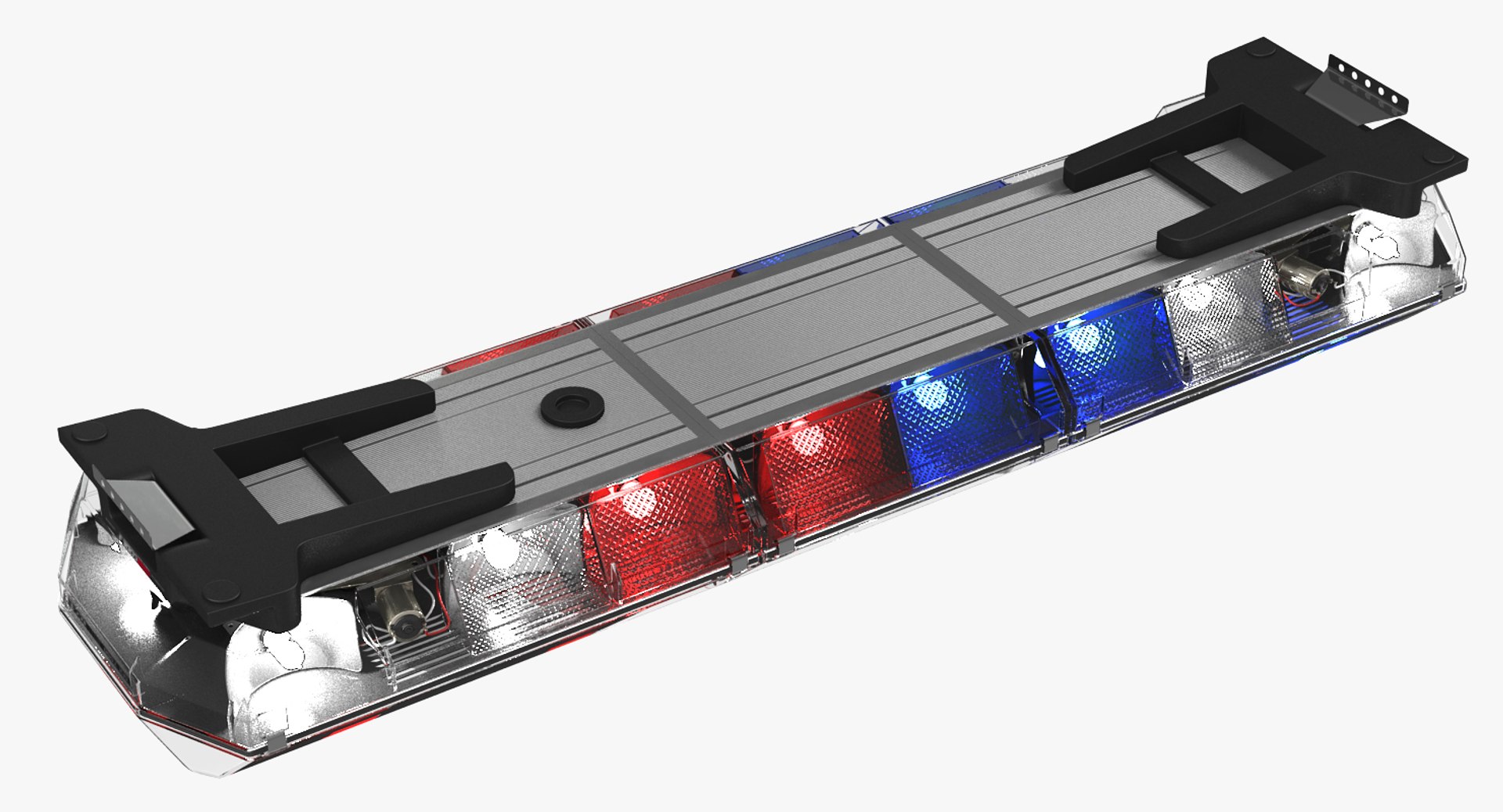 3d Model Police Lightning Bar Code