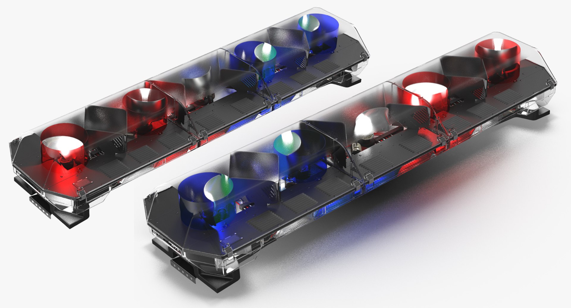 3d Model Police Lightning Bar Code