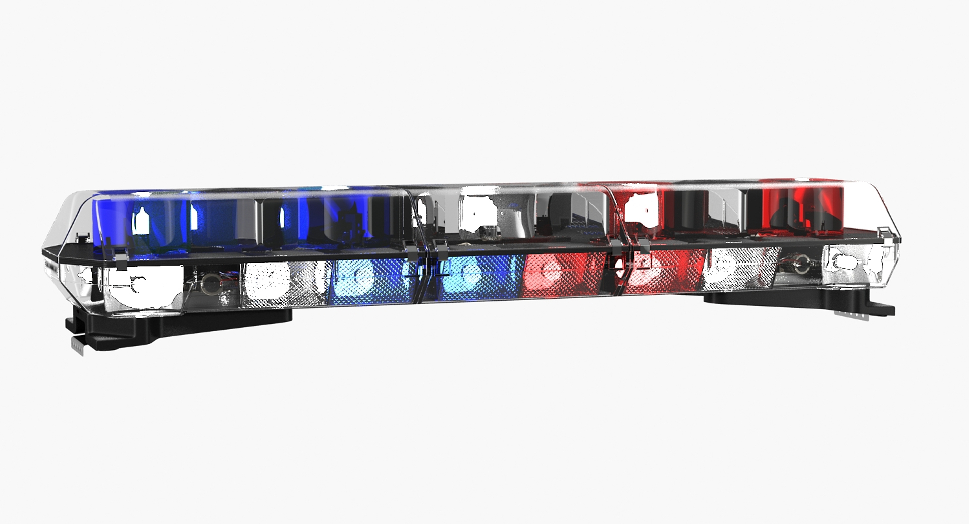 3d Model Police Lightning Bar Code