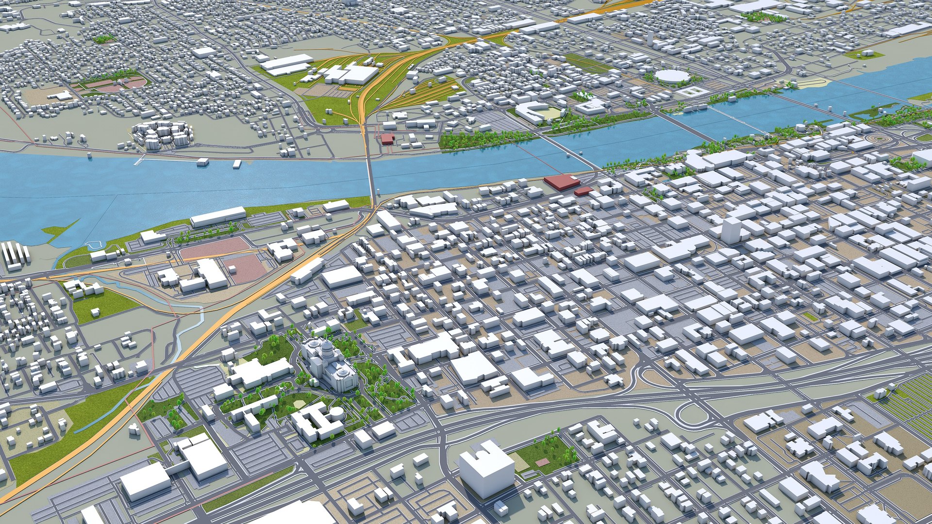 3D Little Rock Arkansas USA model - TurboSquid 1720411