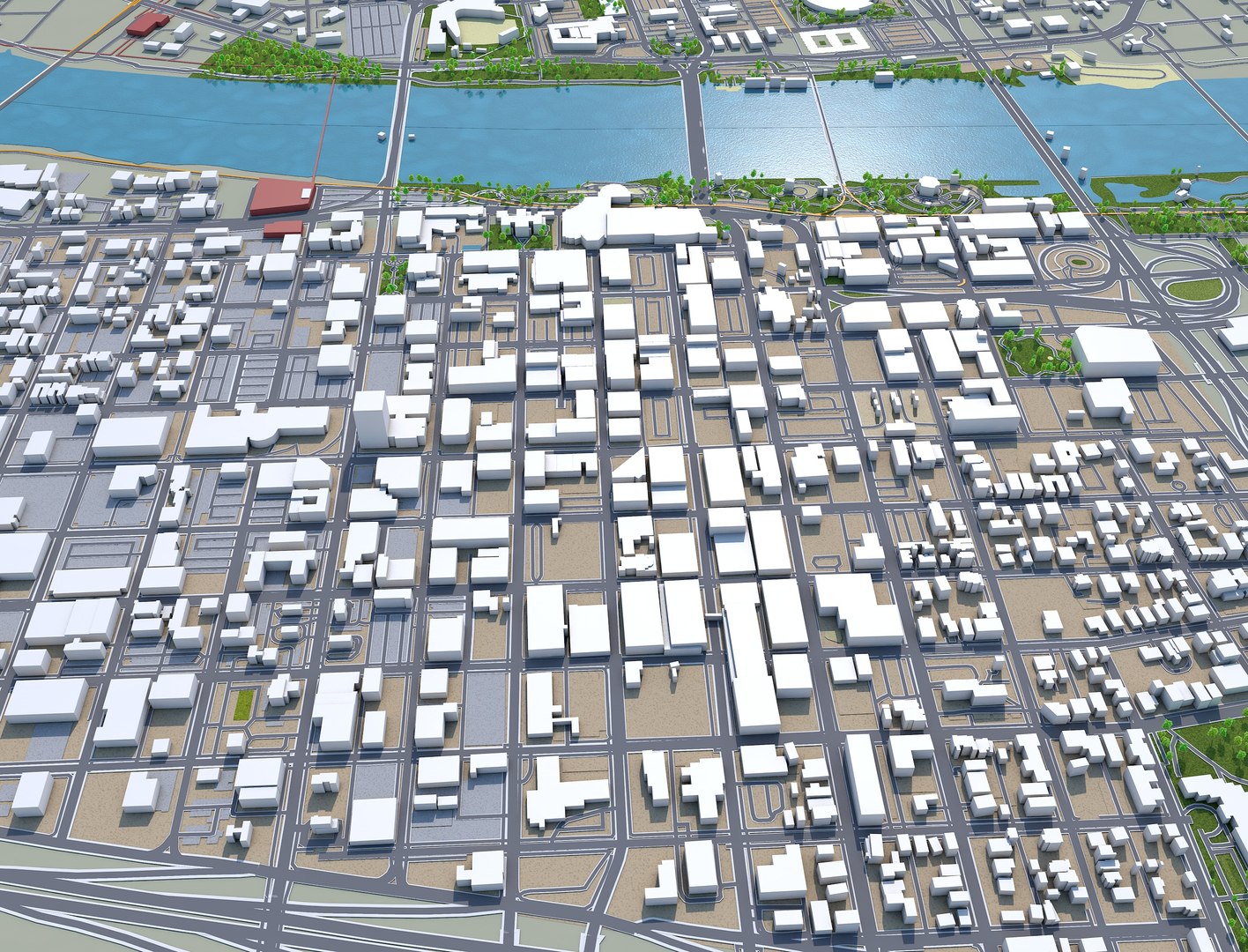 3D Little Rock Arkansas USA model - TurboSquid 1720411