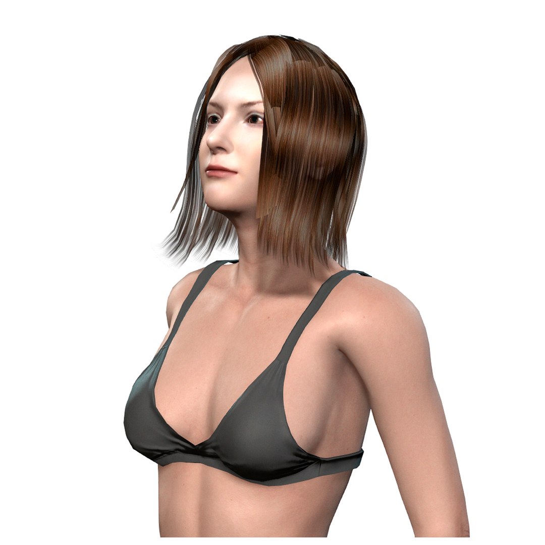 Beautiful Woman Rigged 3d Character 3d Model Turbosquid 2033122