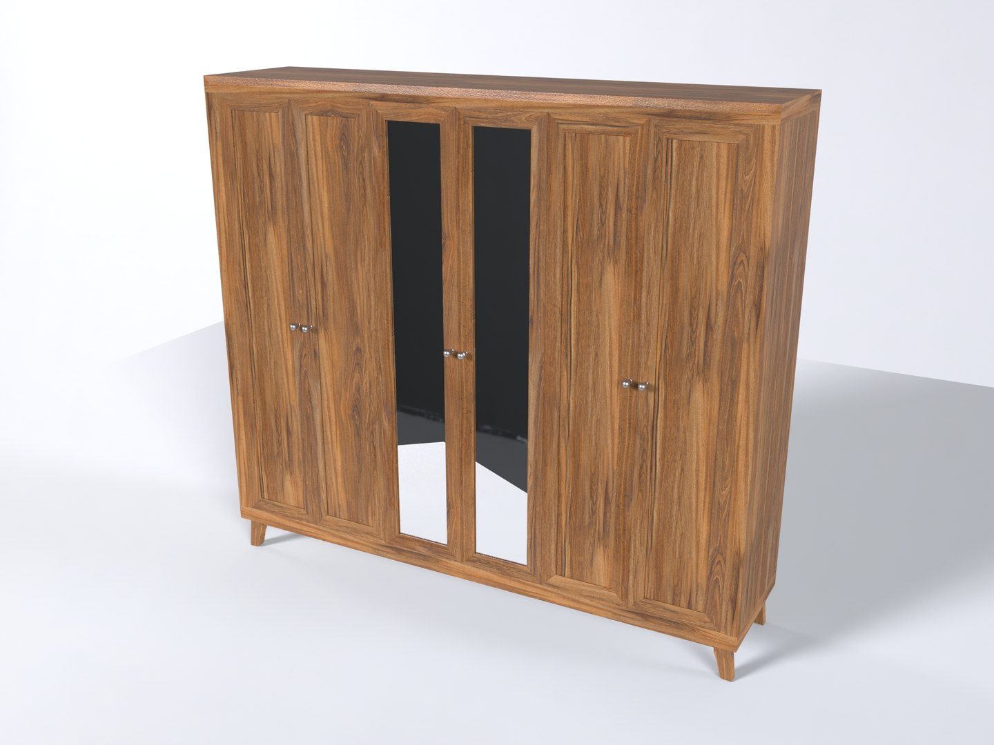 3D Lyra 6-Door Wardrobe HC - TurboSquid 1936595