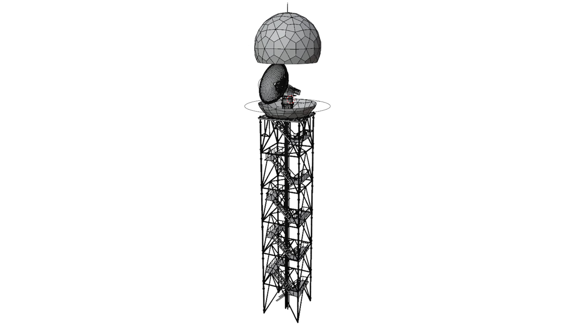 Nexrad Doppler Weather Radar - WSR-88D 3D - TurboSquid 2347687