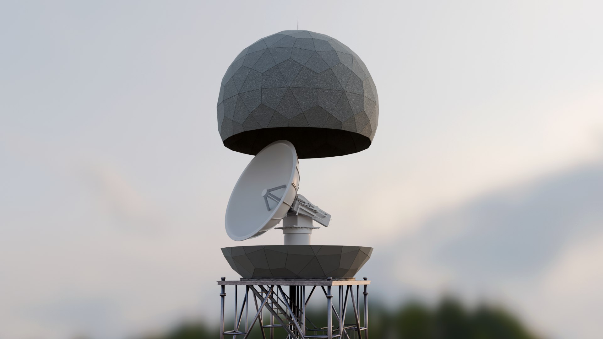 Nexrad Doppler Weather Radar - WSR-88D 3D - TurboSquid 2347687