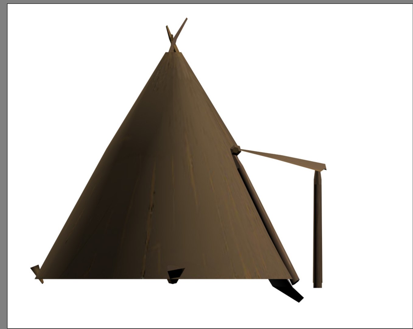 Native Tepee 3ds