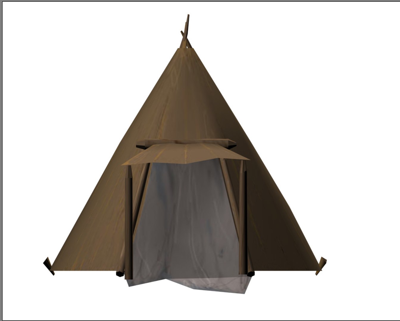 Native Tepee 3ds