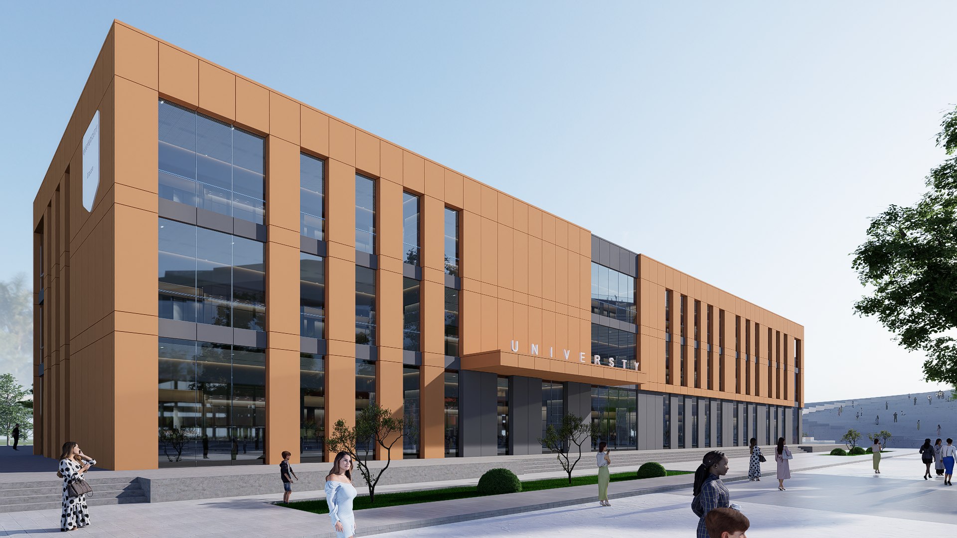 Realistic University 3D Model - TurboSquid 2309178