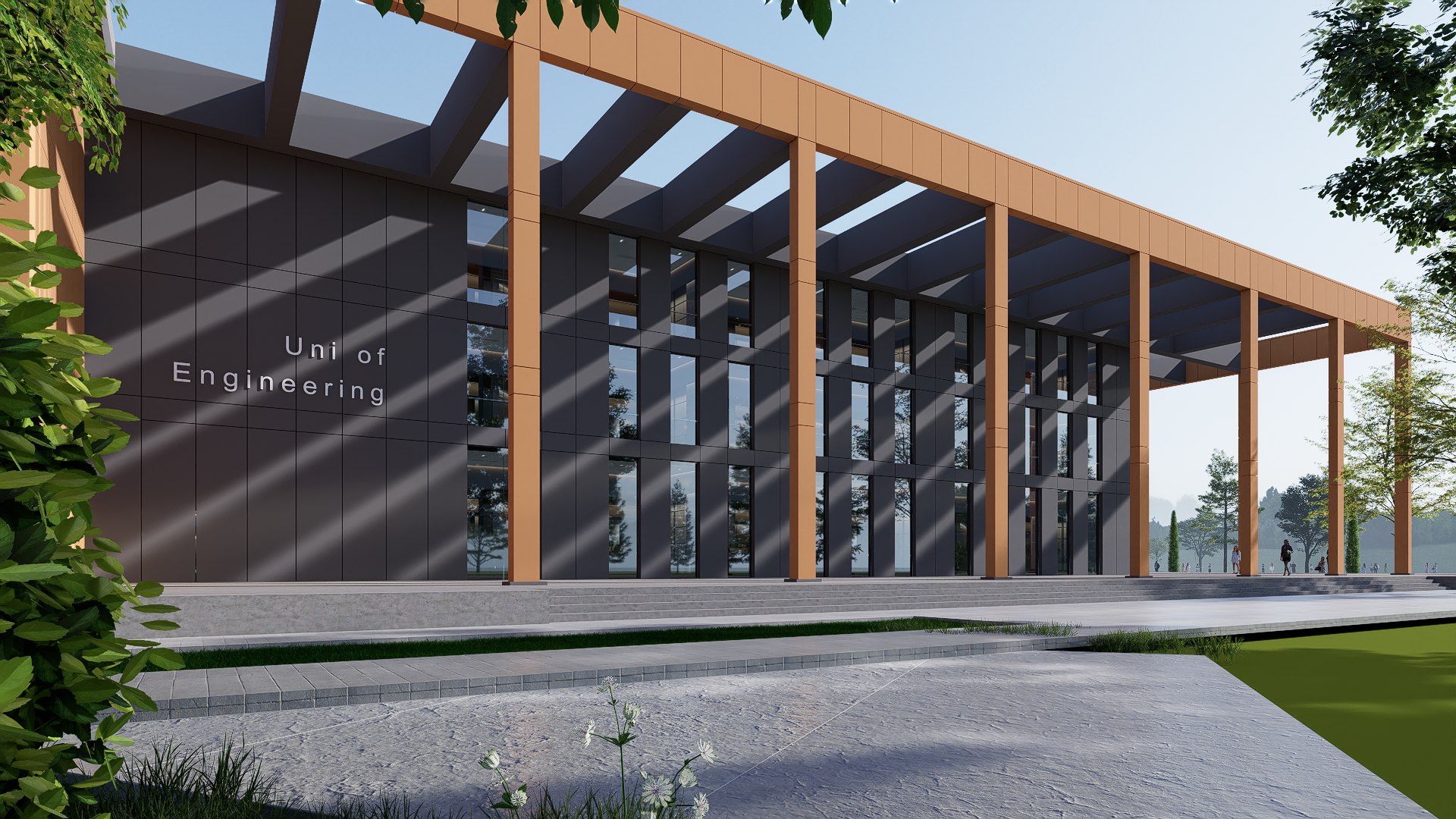 Realistic University 3D Model - TurboSquid 2309178