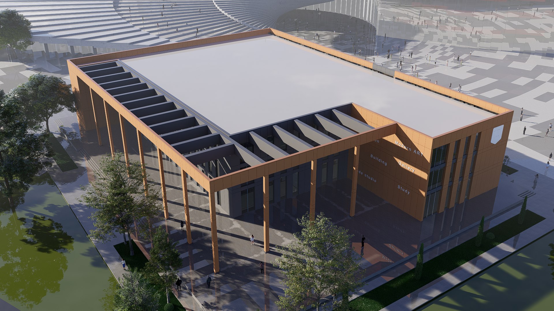 Realistic University 3D Model - TurboSquid 2309178