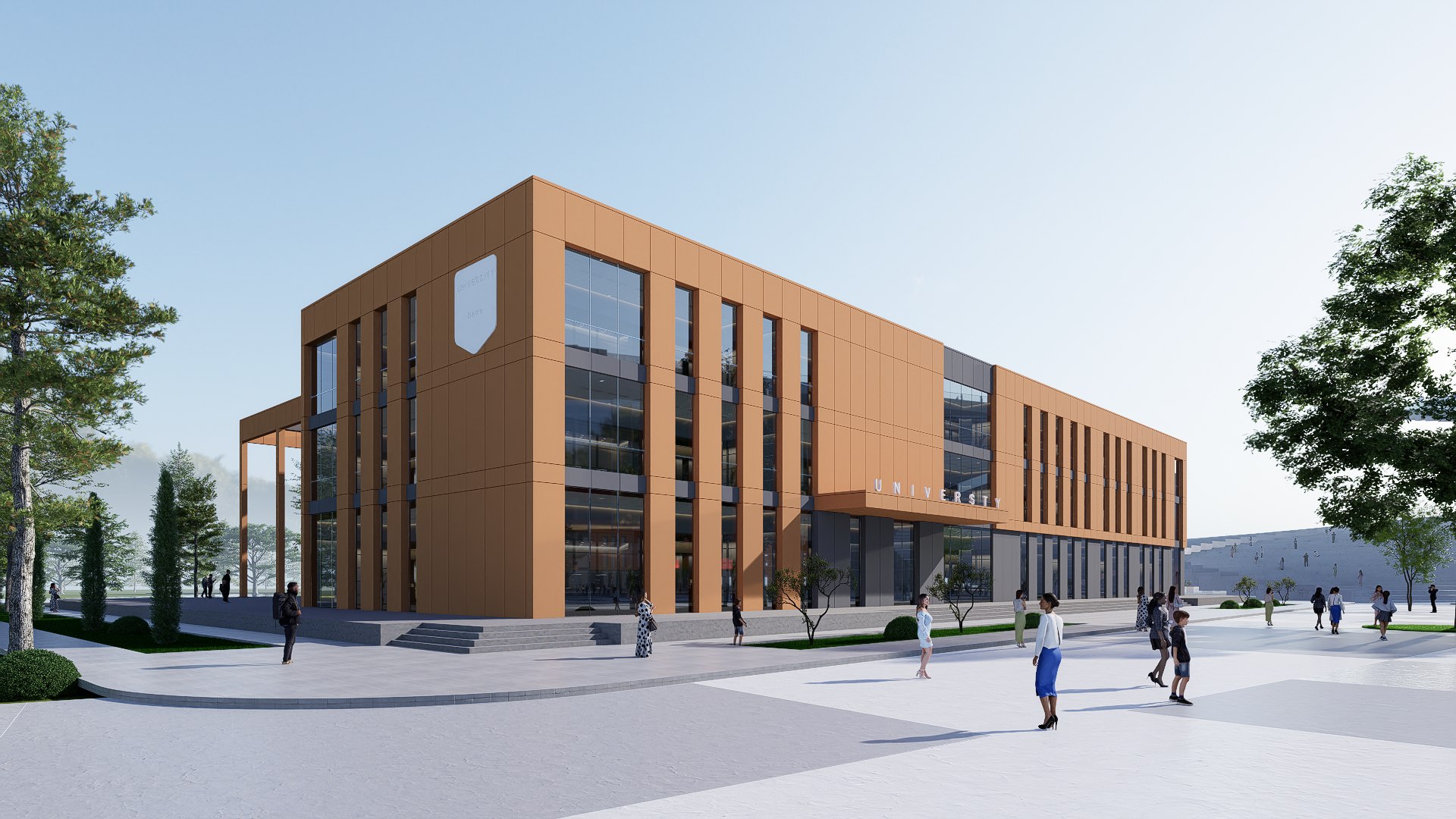 Realistic University 3D Model - TurboSquid 2309178