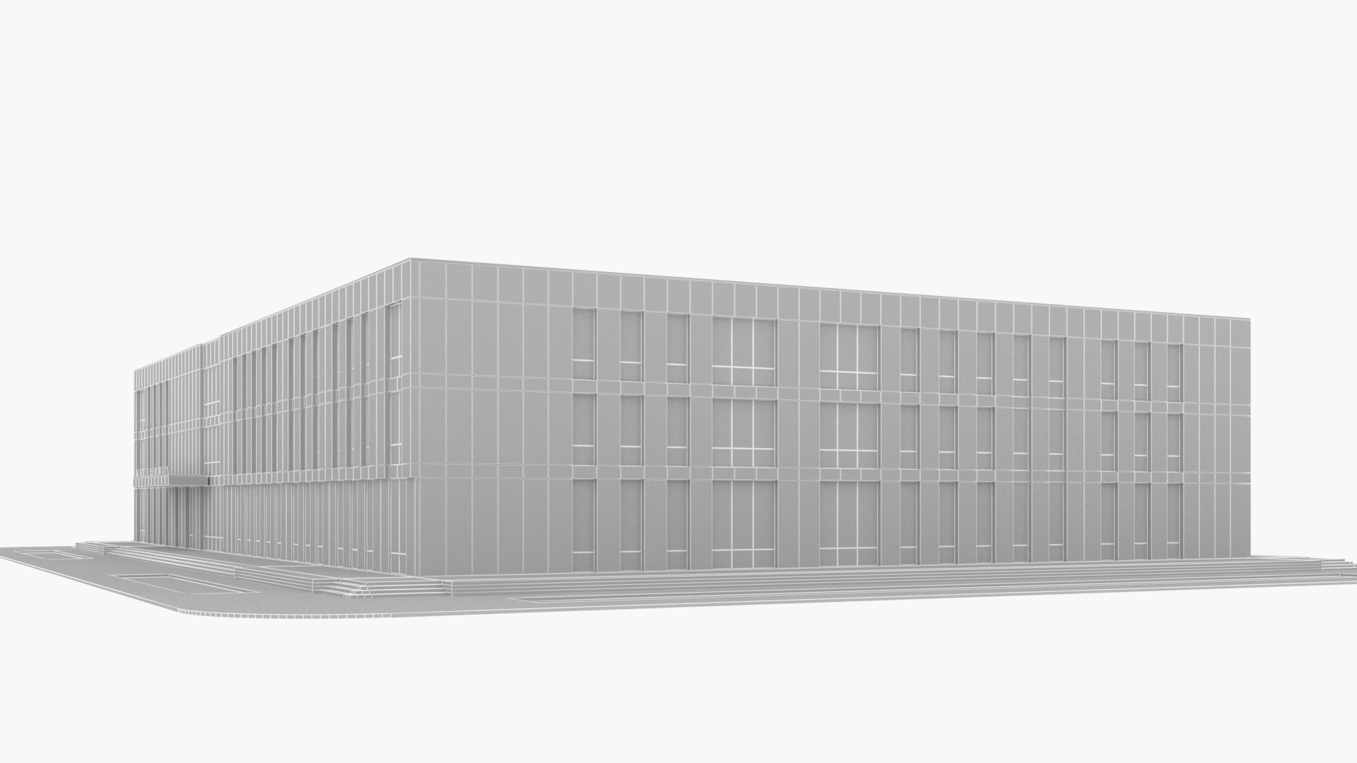 Realistic University 3D Model - TurboSquid 2309178