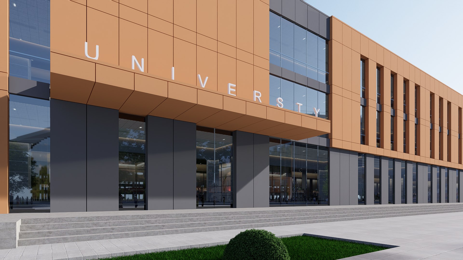 Realistic University 3D Model - TurboSquid 2309178
